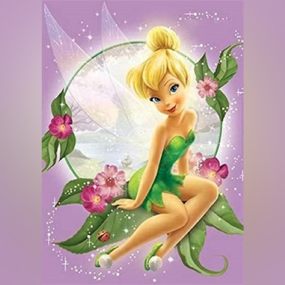 Art | Tinkerbell Diy 5d Full Round Drill Diamond Painting | Poshmark
